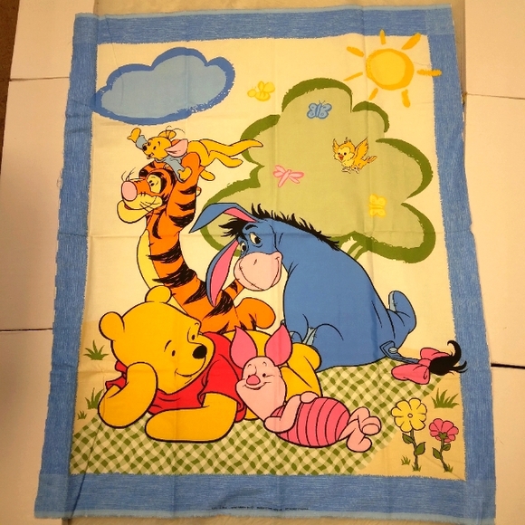 Disney | Office | Fabric Panel Large Winnie The Pooh Friends Fabric ...